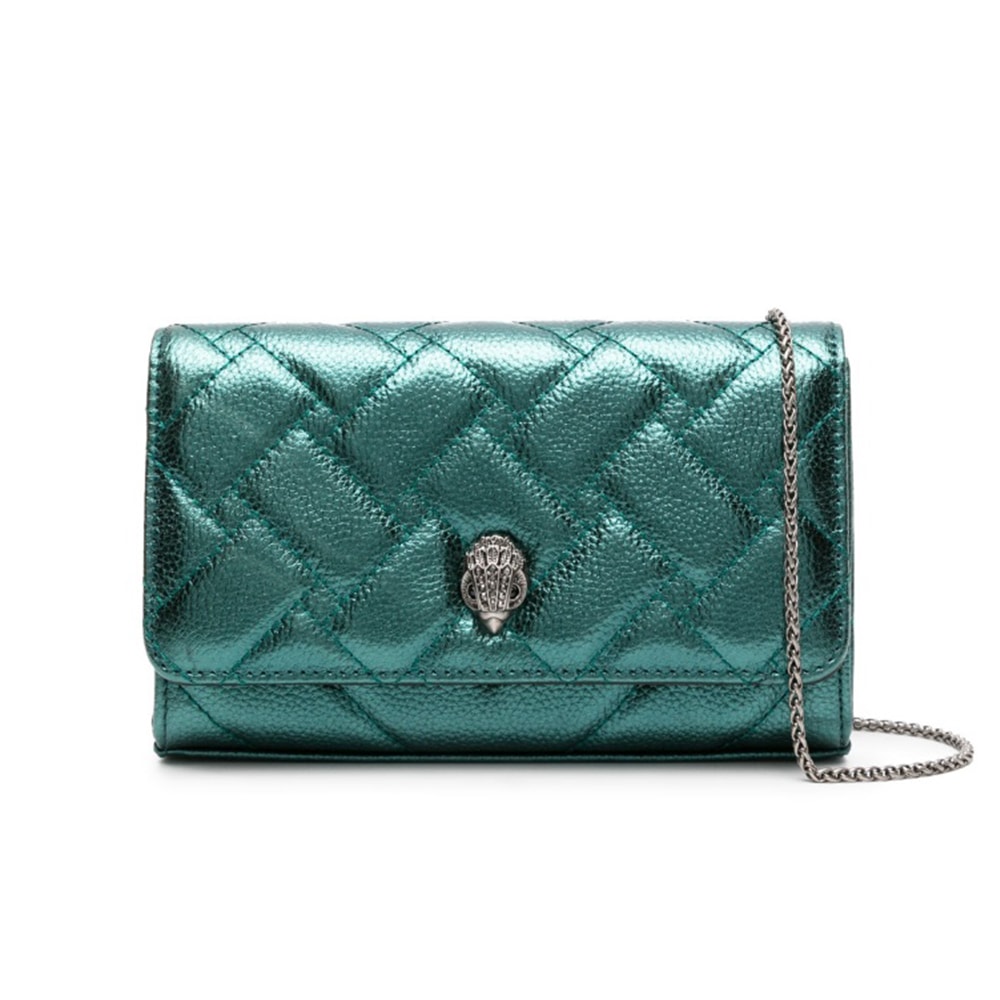 Cartera Verde Acolchada con Cadena Kurt Geiger | Gallery Carrile Moda ...